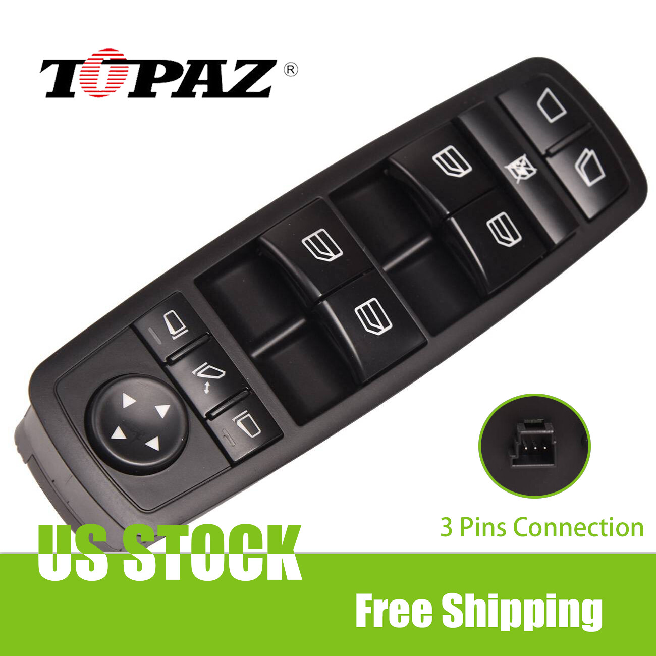 2518300590 Window Control Switch For Mercedes-Benz Gl450 07-12 Front ...