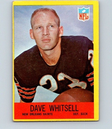 1967 PHILADELPHIA FOOTBALL #130 DAVE WHITSELL LOW GRADE KQ | eBay