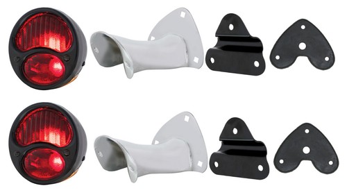 1928 29 30 31 Ford Model A Black LH RH Tail Light Mounting Brackets ...