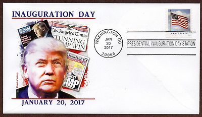 TRUMP INAUGURATION First Day Cover Washington D.C 1/20/17 Inaugural ...
