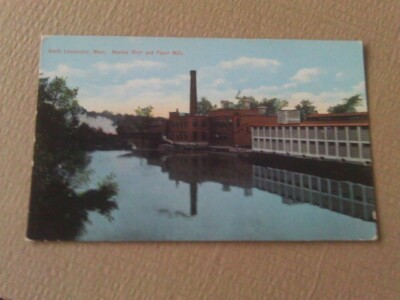 1910s POSTCARD NASHUA RIVER PAPER MILLS FACTORY NORTH LEOMINSTER ...
