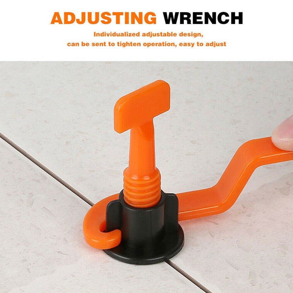100/200pcs Tile Leveling System Kit Reusable Tile Spacer Wall Floor ...