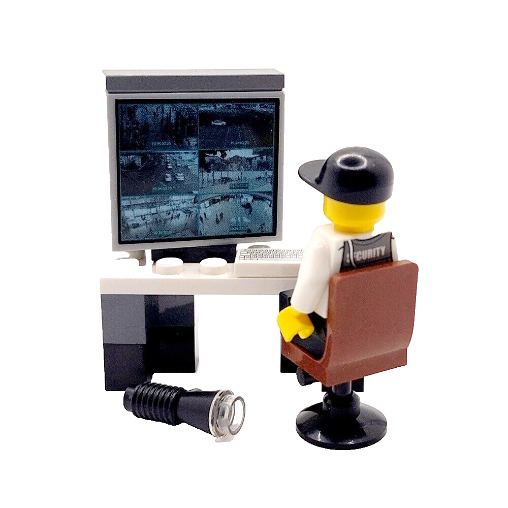 Genuine LEGO® Security Guard Cake Topper Decoration Male With Torch ...