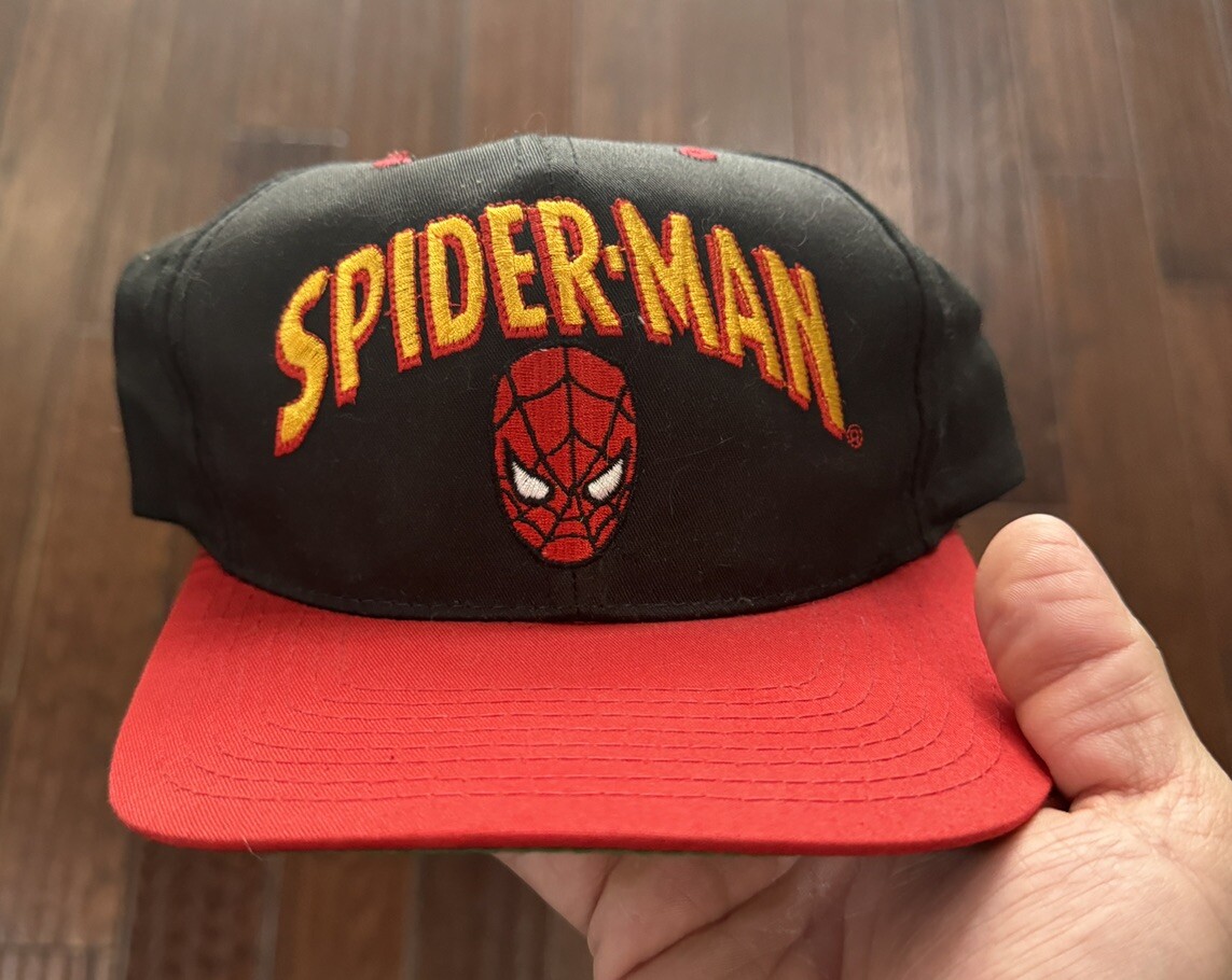 Vintage Marvel Comics Spider-Man Hat Cap Snapback Ann… - Gem