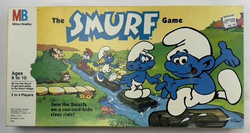1988 The Smurf Game by Milton Bradley 4909 Brand New Sealed Mint FREE ...