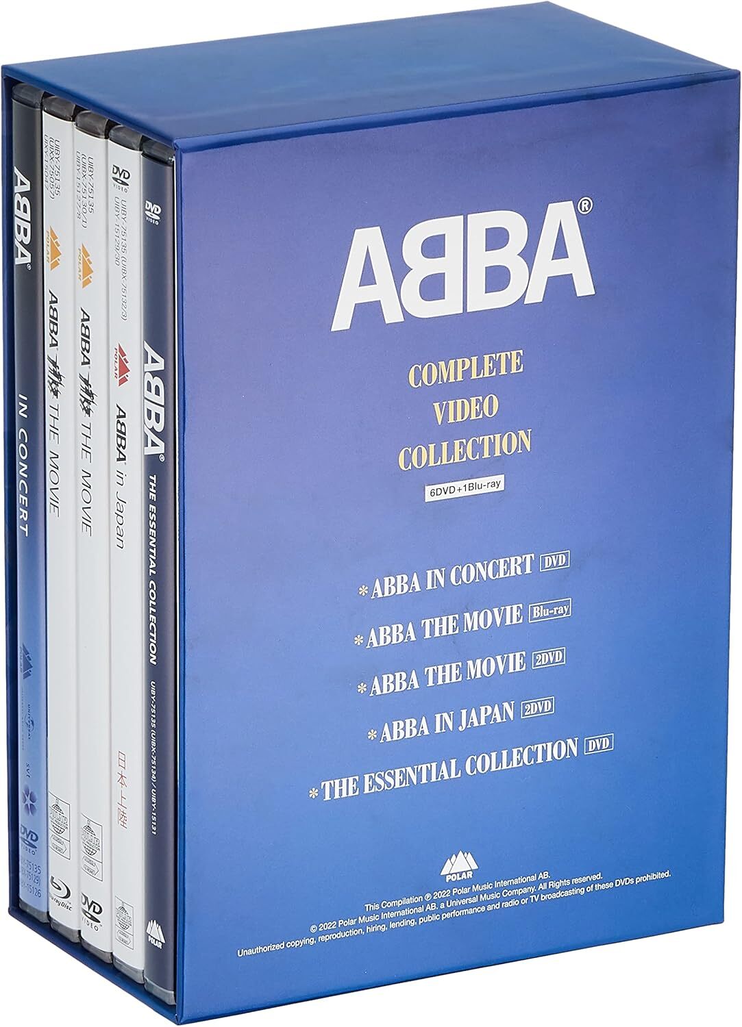ABBA 6DVD+Blu-ray Complete Video Collection Ltd/ed. UIBY-75135 Mini Booklet | eBay