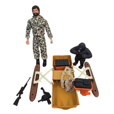 GI Joe Adventure Team 1970s Capture of Pygmy Gorilla Set Boat Motor AT ...