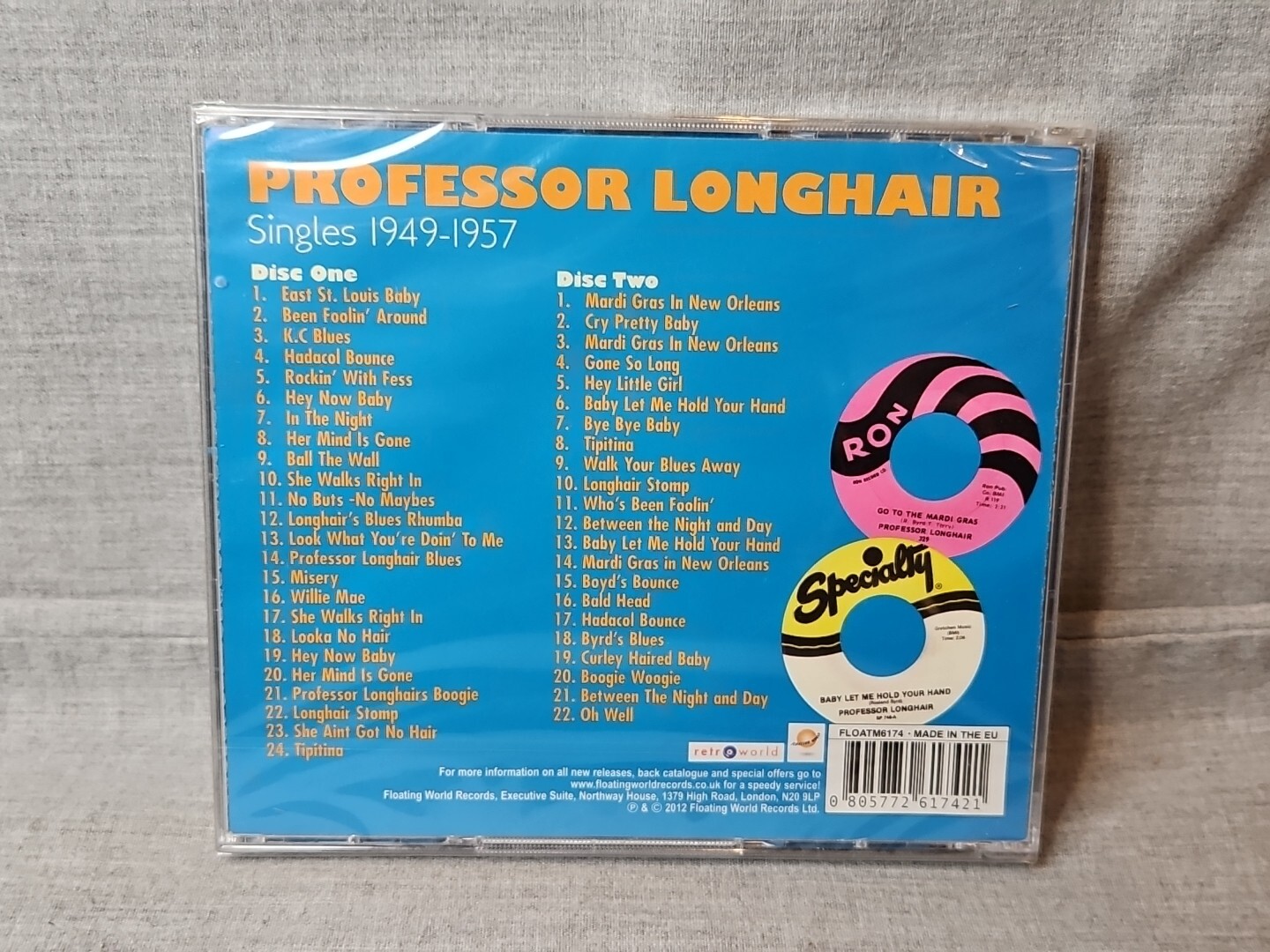 Singles 1949 - 1957 by Professor Longhair (2 CDs, 2012) New FLOATM6174 ...