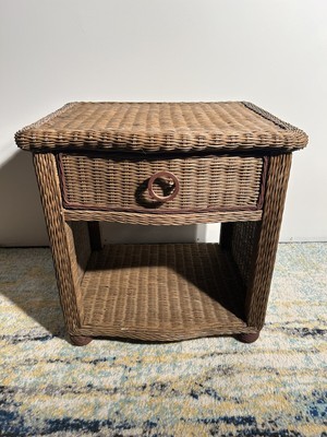 Pier 1 Wicker Nightstand | eBay