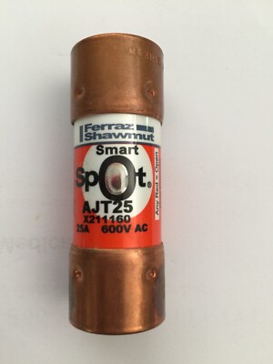 New Ferraz Shawmut Dual Element Time Delay Amp-Trap AJT-25 25A 600V ...