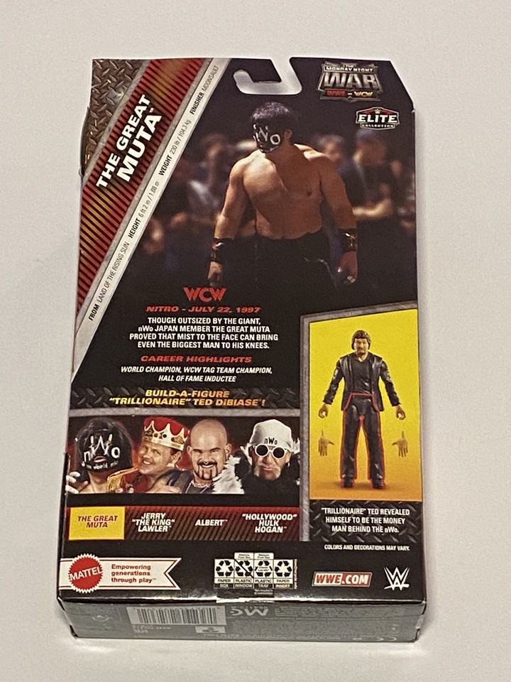 WWE Elite Monday Night War 7 The Great Muta NWO Action Figure w/ BAF ...