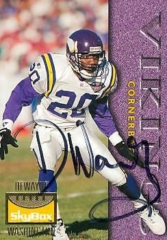 DeWayne Washington autographed Football Card (Minnesota Vikings) 1995 ...