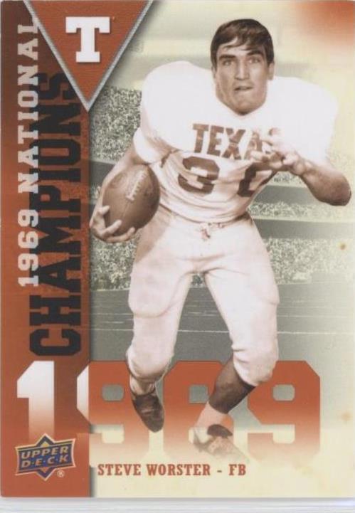 2011 Upper Deck University of Texas - National Champions Steve Worster ...