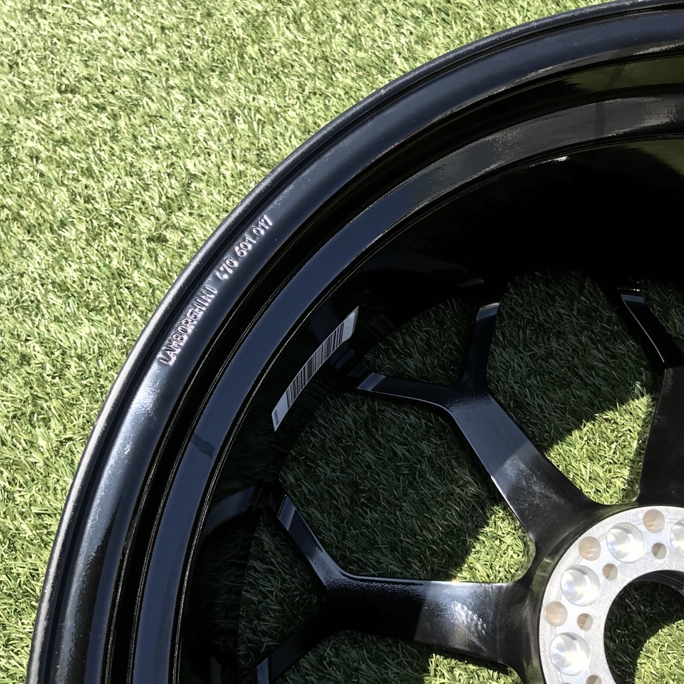 20 21 LAMBORGHINI AVENTADOR SVJ SV WHEELS RIMS SET BLACK NEW COND STOCK ...