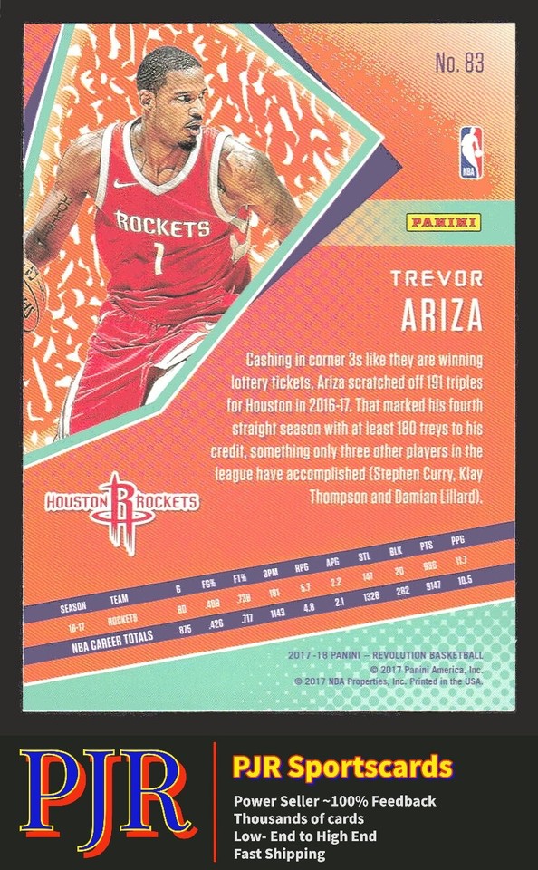 2017 Panini Revolution #83 Trevor Ariza Chinese New Year Houston ...