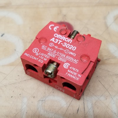 Omron A3T-3020 Contact Block, NC - USED | eBay