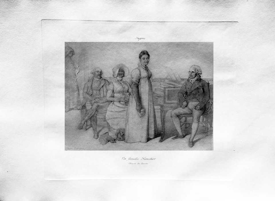 Portrait de la Famille FORESTIER (par INGRES) - Gravure Grand Format du ...