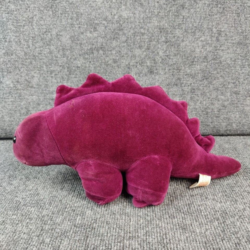 Vintage Manhattan Toy Company Purple Maroon Stegosaurus Dinosaur Plush ...