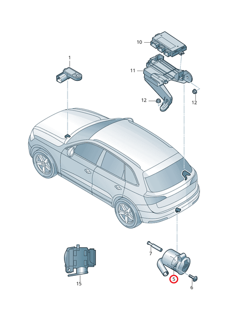 VW AUDI SKODA SEAT ARTEON TRAILER TOWING SOCKET HOUSING 3Q0945505 18-19 ...