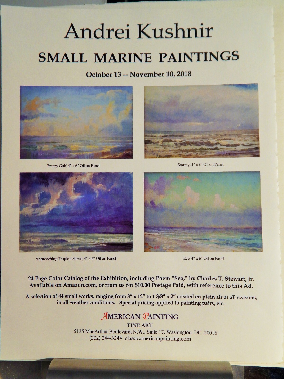 ANDREI KUSHNIR ART PIECES VTG ORIG 2018 ADVERTISEMENT, | eBay