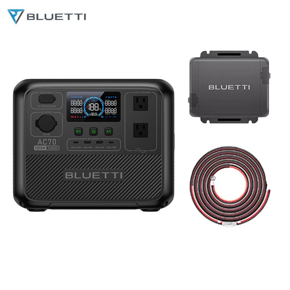 BLUETTI D60L 560W Car Alternator Charger DC-DC Charger Combo for Power ...