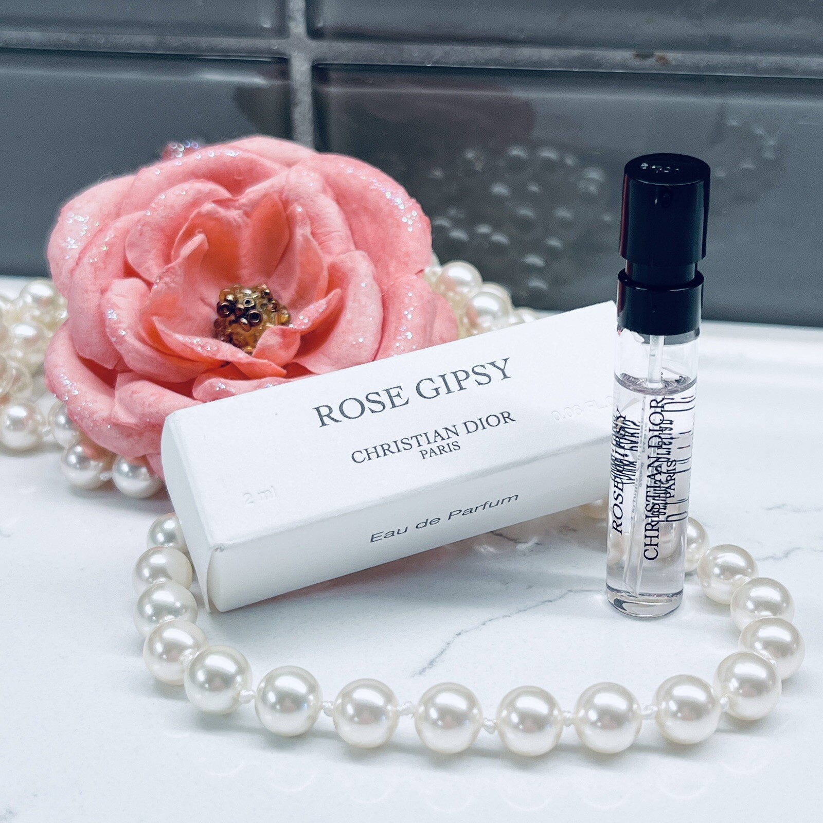 CHRISTIAN DIOR Rose Gipsy EAU DE PARFUM SPRAY UNISEX 0.06 Oz / 2 ml ...