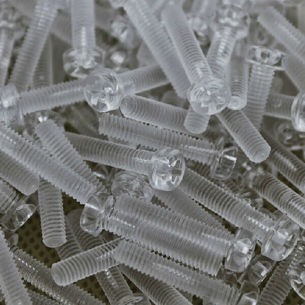 3MM 4MM 5MM 6MM Round Head Plastic Screw PC Transparent Acrylic Screws ...