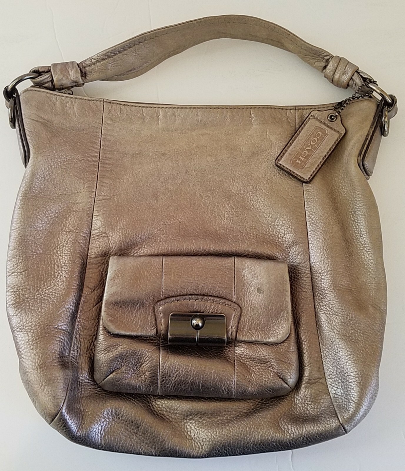 Coach (14783) Metallic Kristin Leather Hobo Handbag | eBay