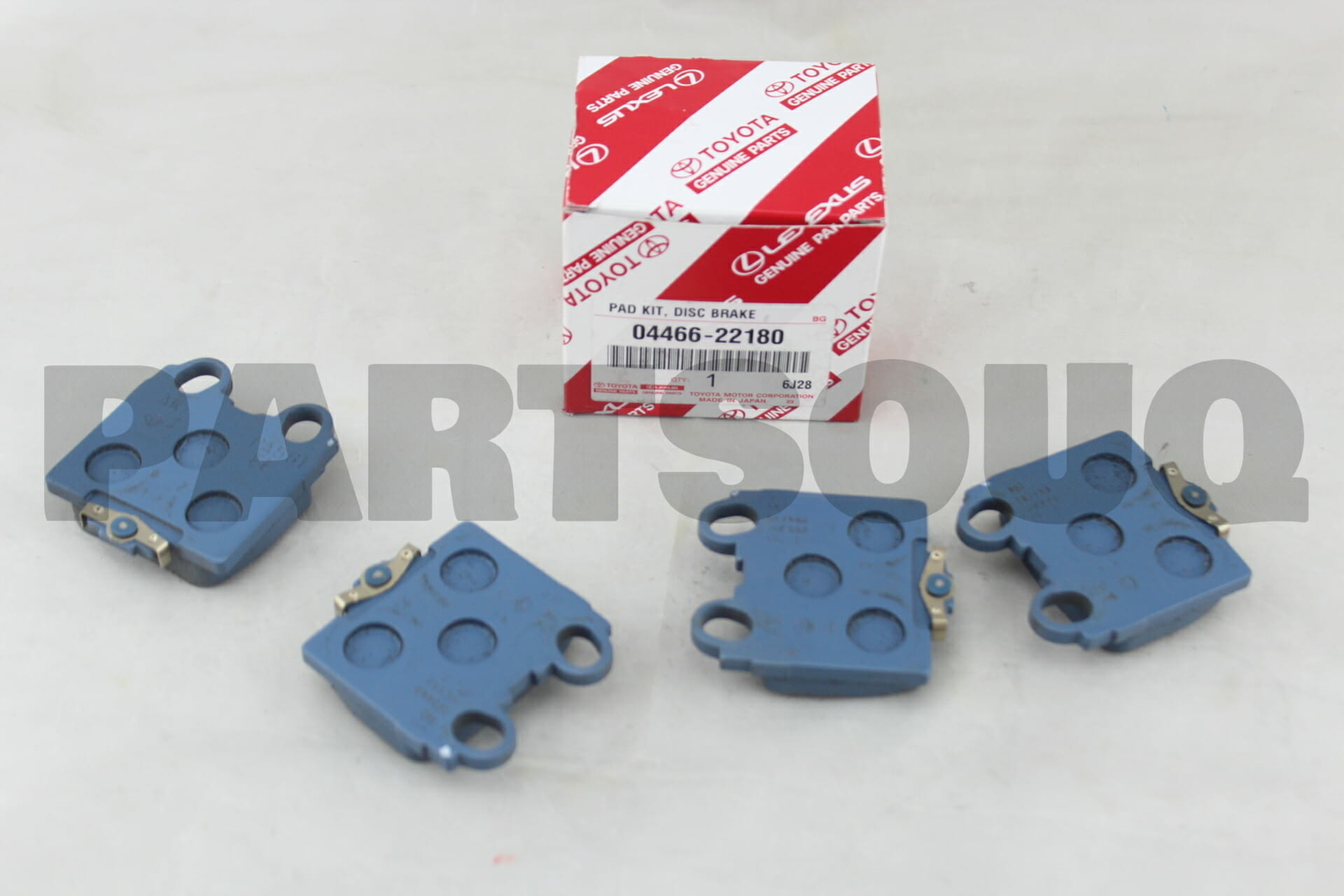 0446622180 Genuine Toyota PAD KIT, DISC BRAKE, REAR 04466-22180 | eBay