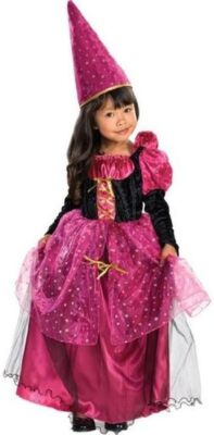 Magenta Mystic Renaissance Pink Witch Fancy Dress Up Halloween Child ...