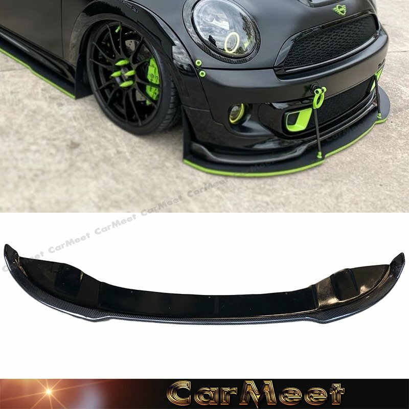 ALL NEW 2007-2013 MINI COOPER R56 S GB STYLE CARBON FIBER FRONT LIP ...