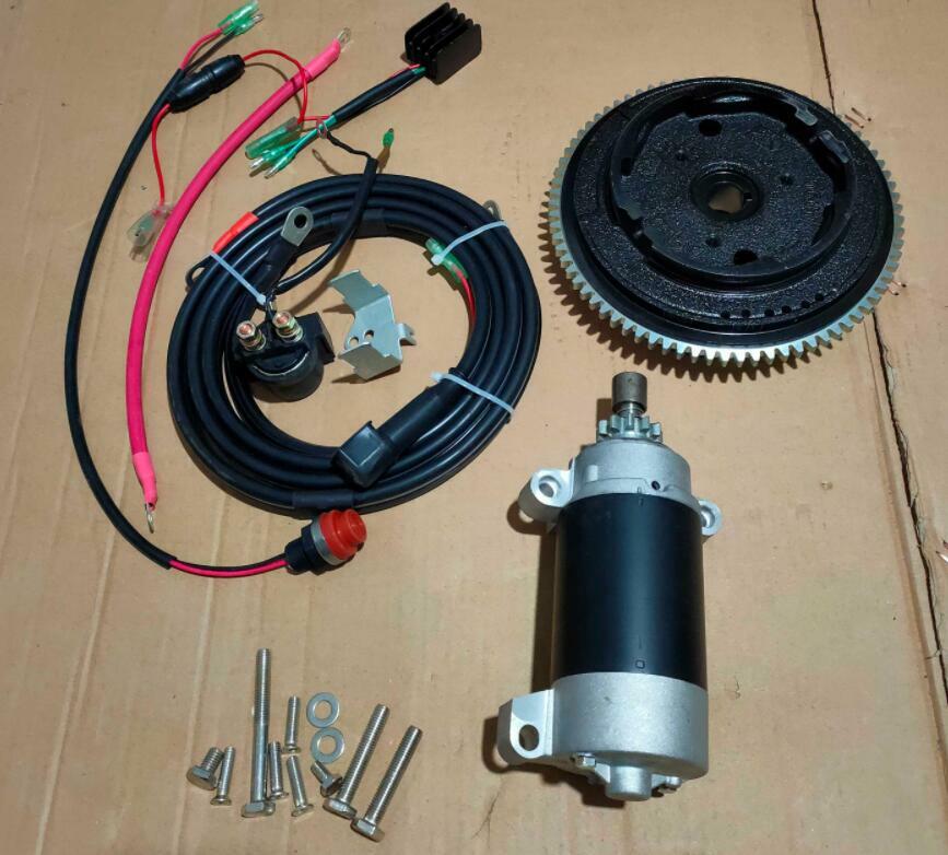 ELECTRIC START KIT FOR YAMAHA OUTBOARD F15 4 STROKE 15HP 4 stroke 6AGK ...