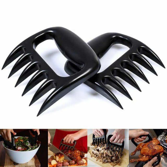 Bear Paws Meat Handler Fork Tongs Pull Shred Pork Lift Toss BBQ ...