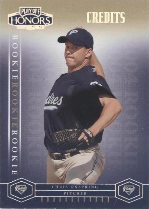 2004 Playoff Honors - Rookie Chris Oxspring #229 Credits Silver /50 (RC ...
