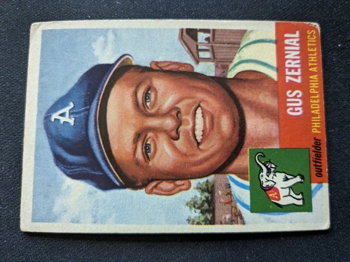 1953 Topps Baseball Card # 42 Gus Zernial - Philadelphia Athletics DP ...