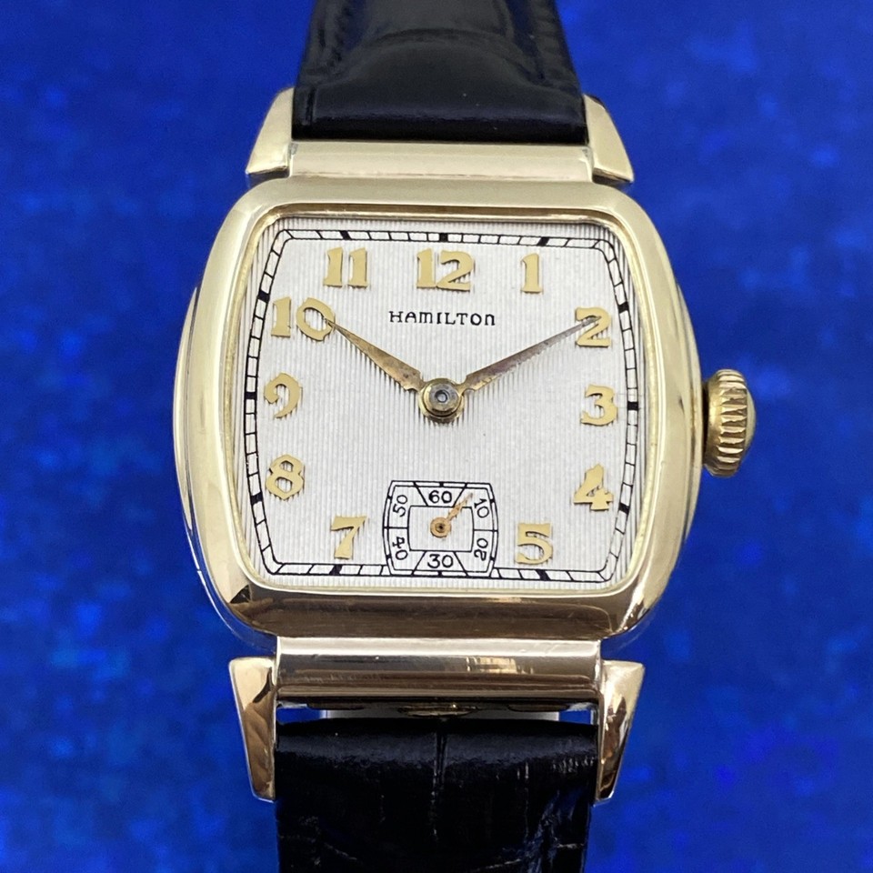 Vintage 1937 Mans HAMILTON REAGAN Stunning Silver Dial Fully Serviced ...
