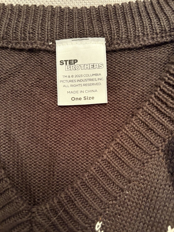 Spirit Halloween Step Brothers Adult Brennan Huff Costume Vest/Wig One ...