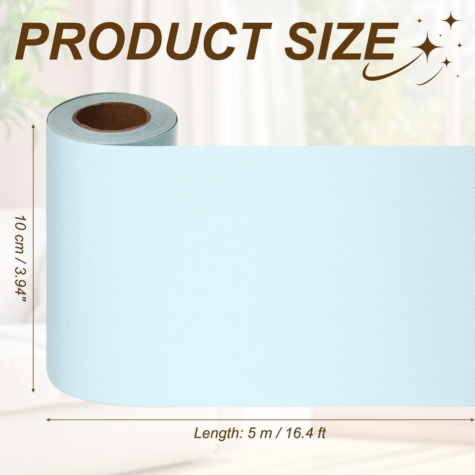 Wallpaper Border, 3.9" x 196" Peel and Stick Wallpaper Borders, Light ...