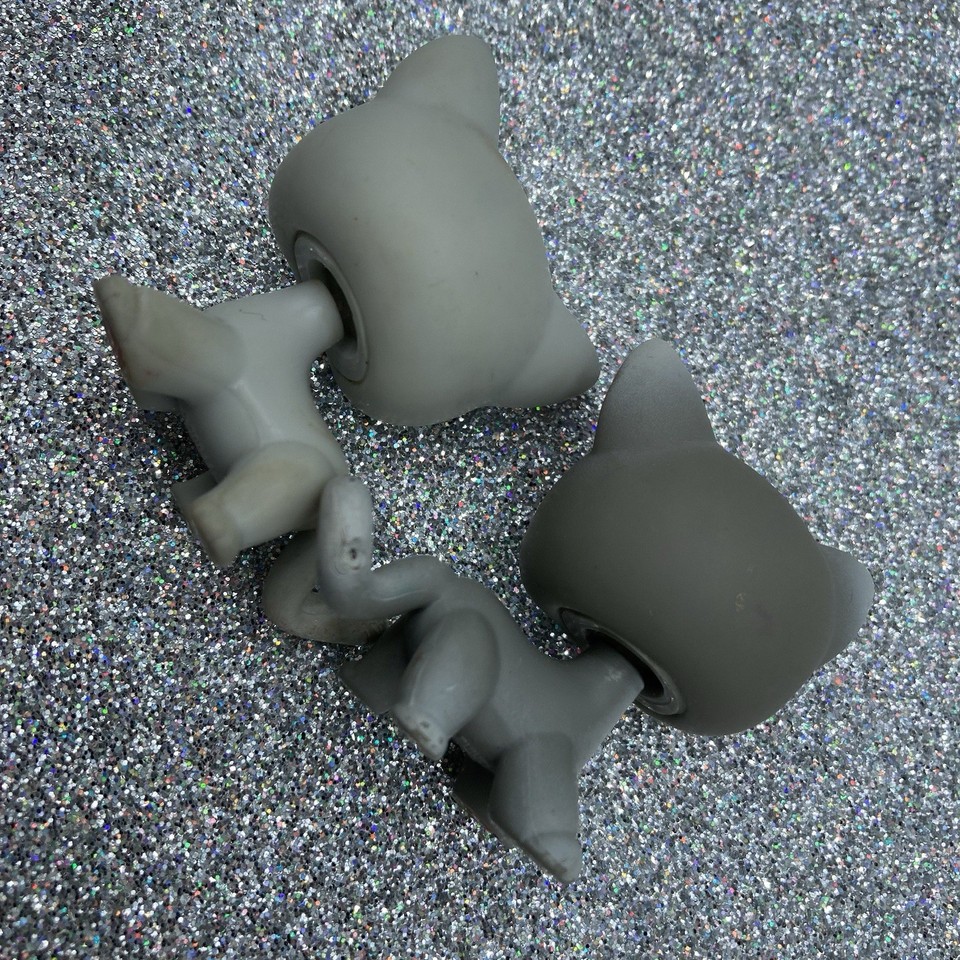 Hasbro LPS Littlest Pet Shop Lot 2 Grey Gray Shorthair Cats Main Fives ...