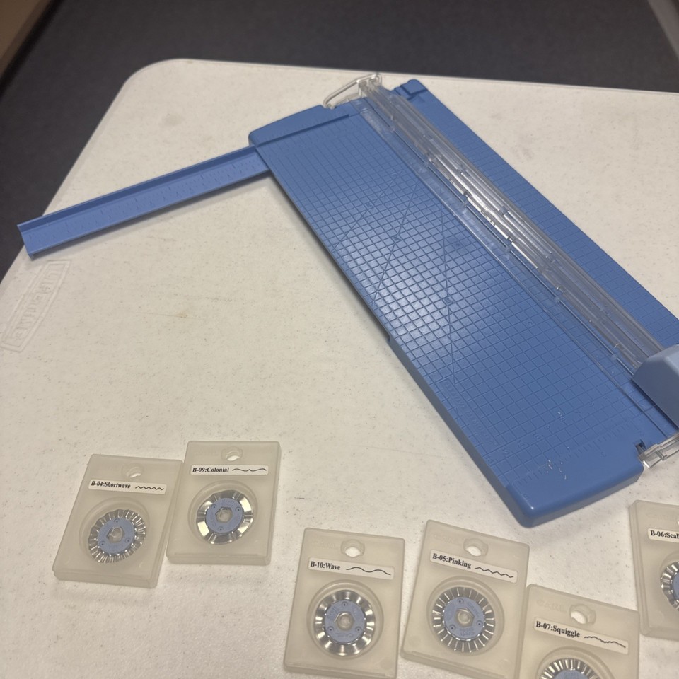 Creative Memories 12-inch Rotary Trimmer Blue Paper Cutter with Blades ...