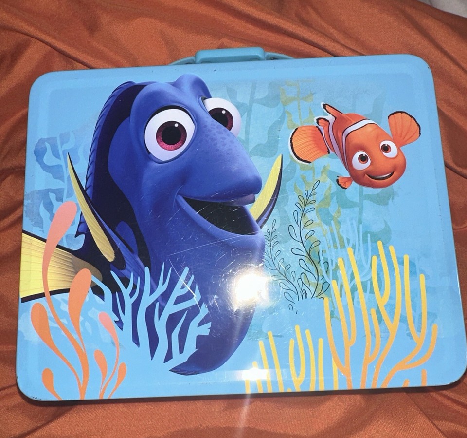 Finding Nemo Metal Blue Lunch Box Container 2016 | eBay