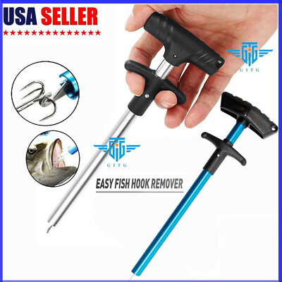 Fish Hook REMOVER Puller Detacher T-Handle Extractor Fishing Tackle ...