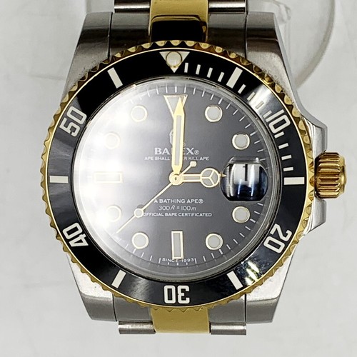 A Bathing Ape BAPEX TYPE1 Black Gold Silver Men's Watch from JAPAN | eBay
