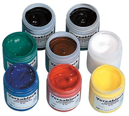 SAX 457454 VersaBlock Block Printing Inks 8 Ounce Jars Assorted Colors ...