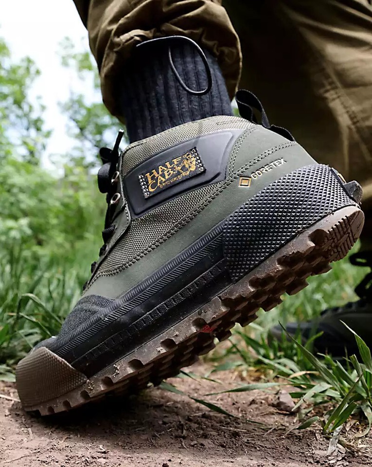 Vans Half Cab MTE 3 x Gore Tex Grape Leaf Black Green Mid Top Boots ...