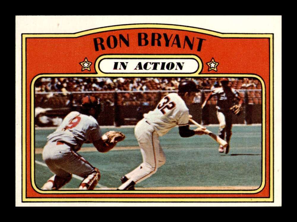 1972 Topps Ron Bryant #186 San Francisco Giants In Action EX-MT | eBay