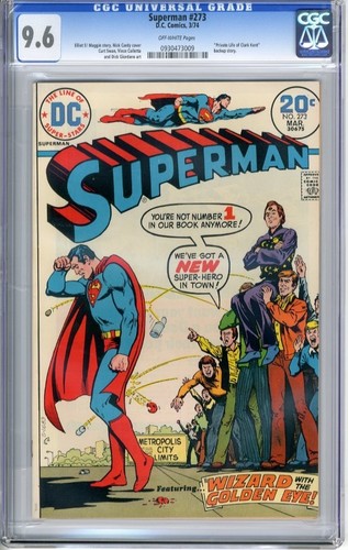 Superman #273 CGC 9.6 NM+ Off - white pgs "Private Life of Clark Kent ...