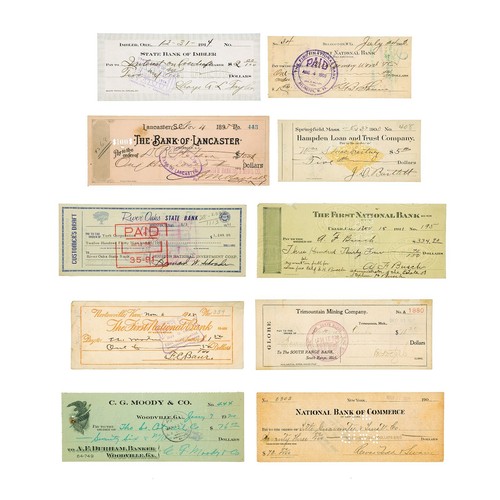 US Bank Checks Lot of 10 Different States | eBay