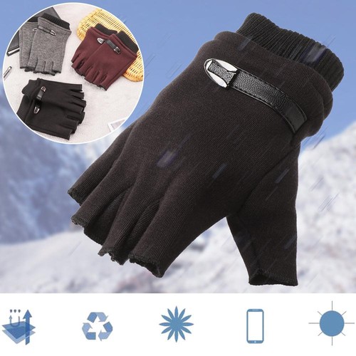 Soft Car Driving Keep Warming Winter Gloves Warm Gloves Mittens Half ...