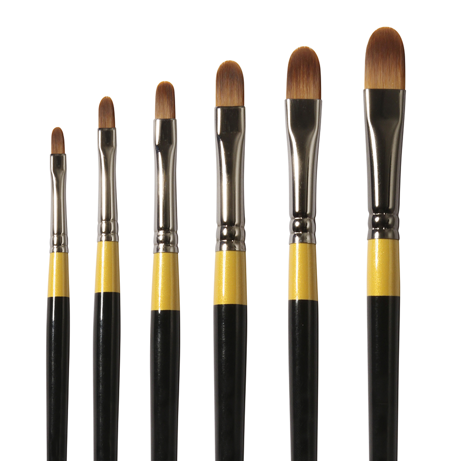Daler Rowney System 3 Acrylic Short Handle Filbert Brushes | eBay UK
